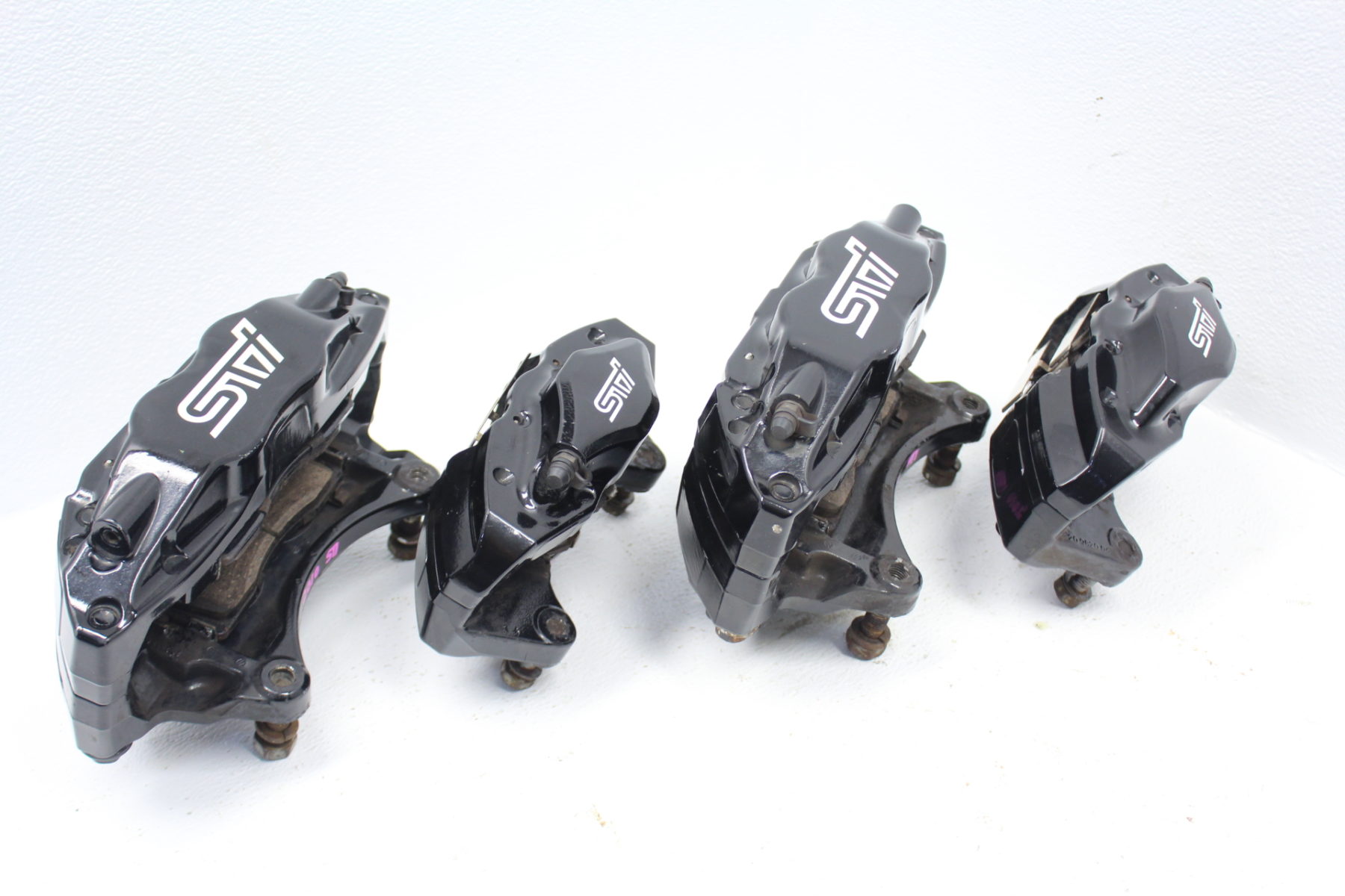 2008-2017 SUBARU WRX STI FRONT & REAR BREMBO BRAKE CALIPERS OEM 27K ...
