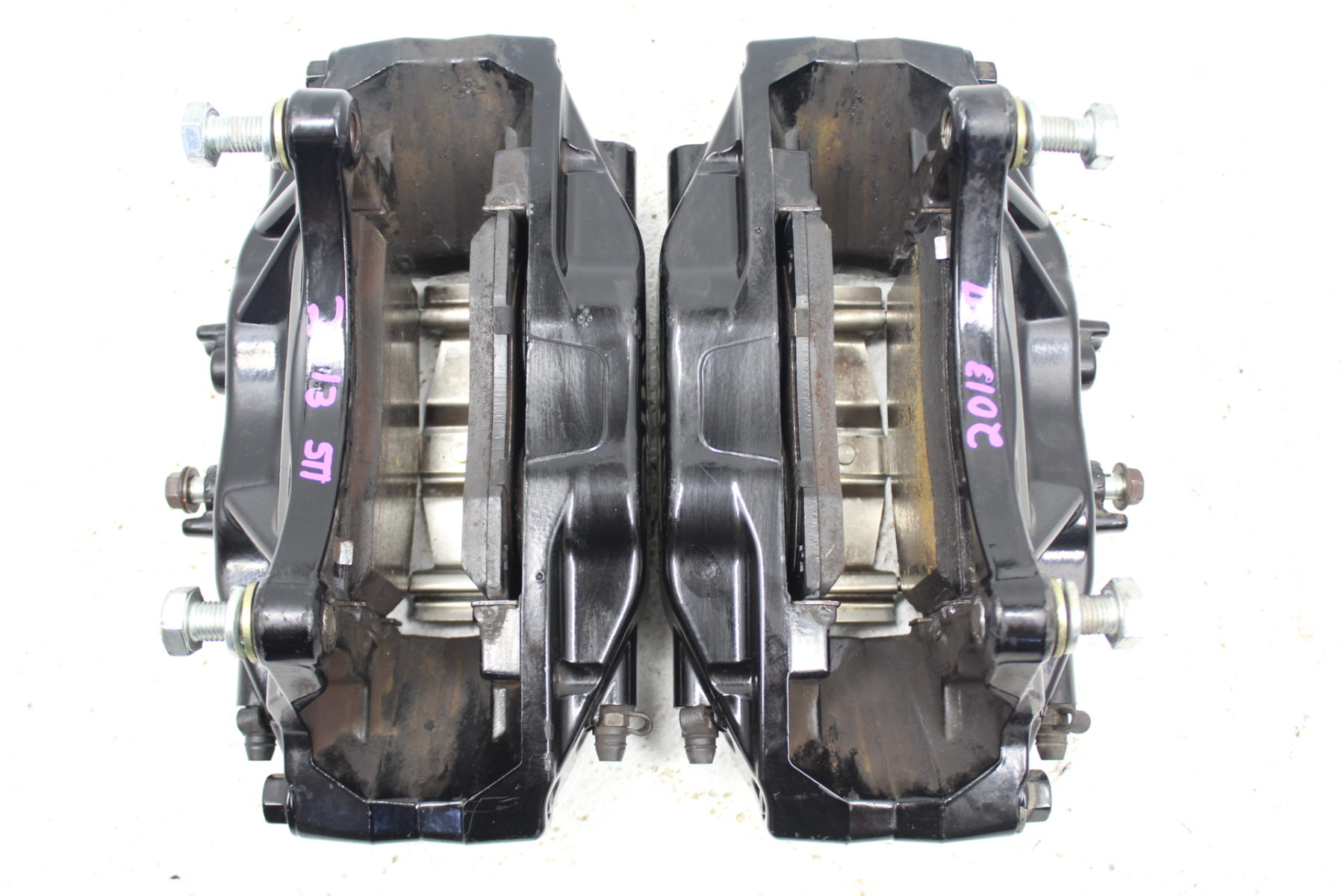 2008-2017 SUBARU WRX STI FRONT & REAR BREMBO BRAKE CALIPERS OEM 55K ...