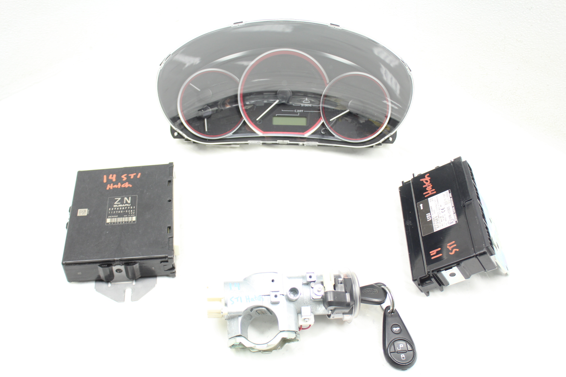 2012-2014 SUBARU WRX STI ECU IMMOBILIZER INSTRUMENT CLUSTER IGNITION ...