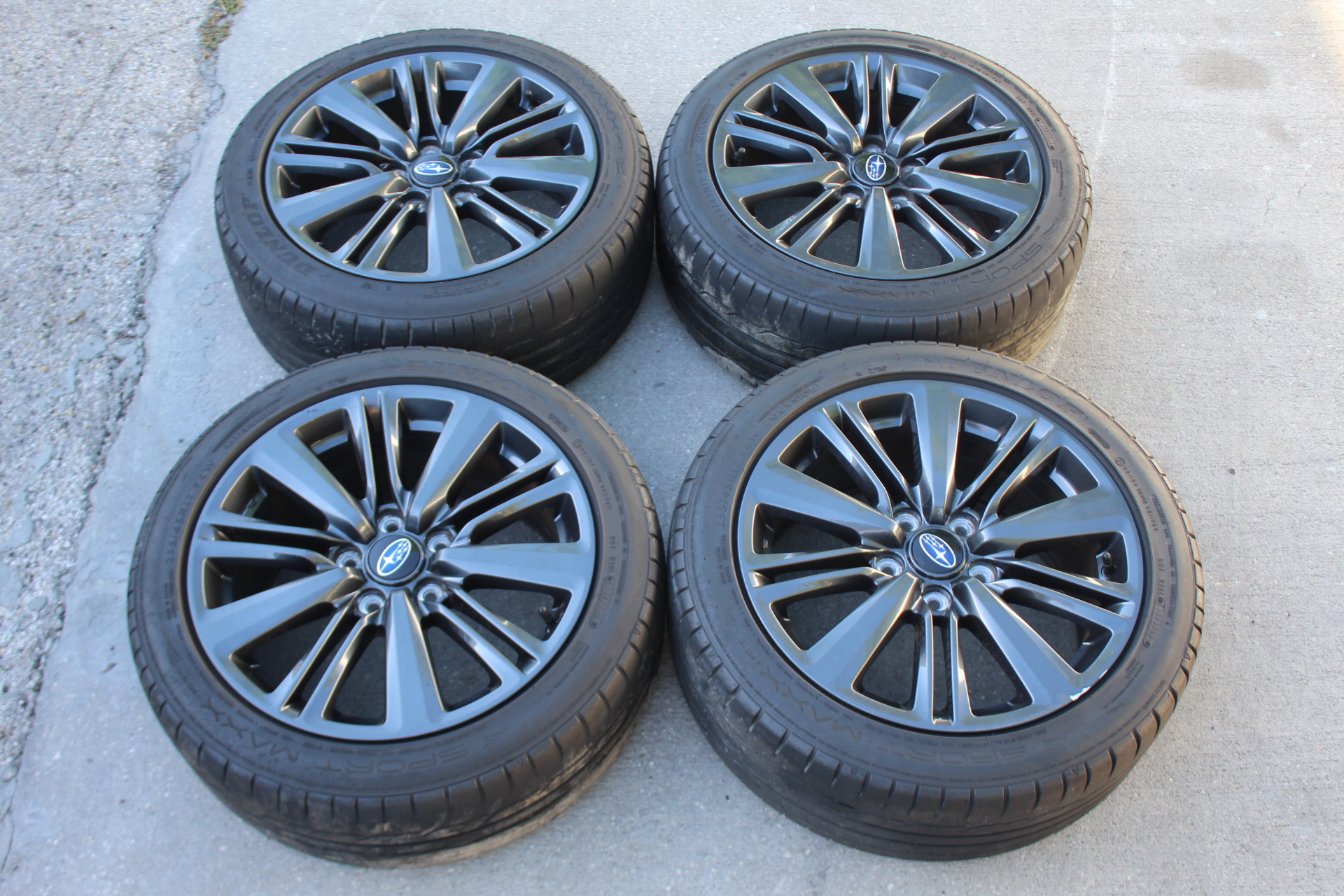 2015-2020 SUBARU WRX ENKEI WHEELS RIMS 17X8 5X114 OEM TIRES 235/45/17 ...